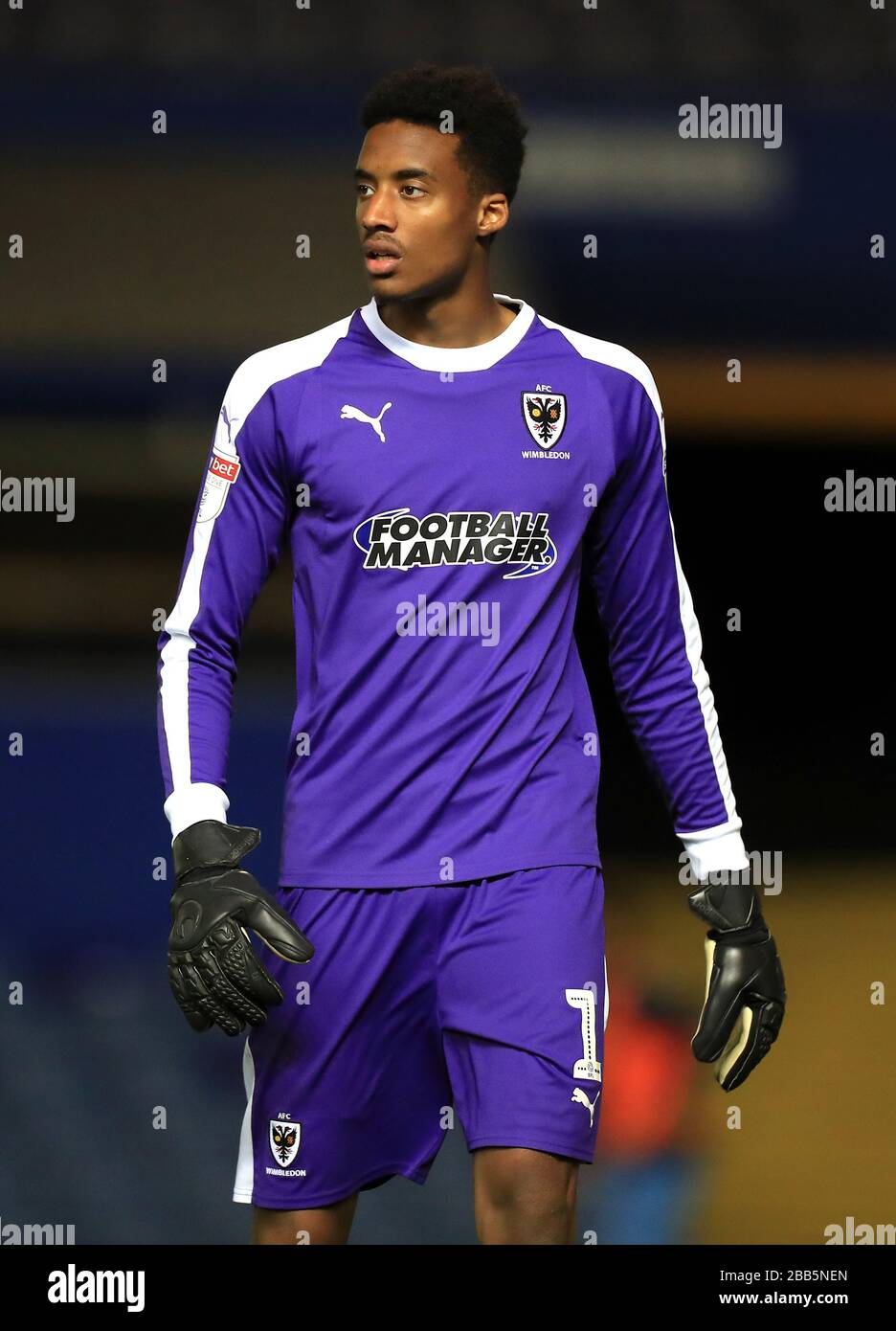 Wimbledon goalkeeper Nathan Trott Stock Photo - Alamy