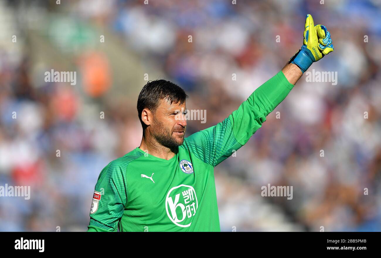 Wigan Athletic goalkeeper David Marshall Stock Photo - Alamy