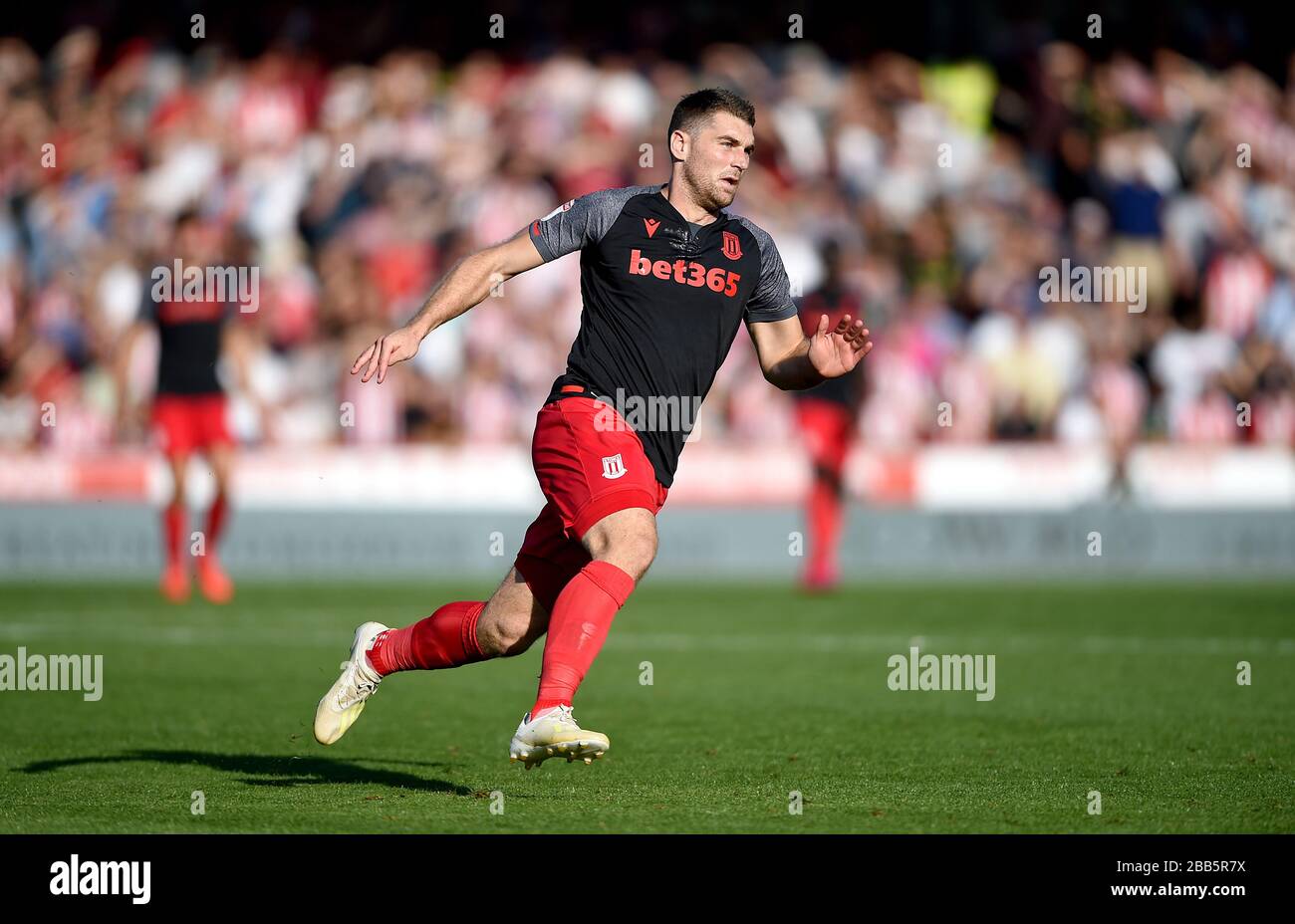 Stoke City's Sam Vokes Stock Photo - Alamy