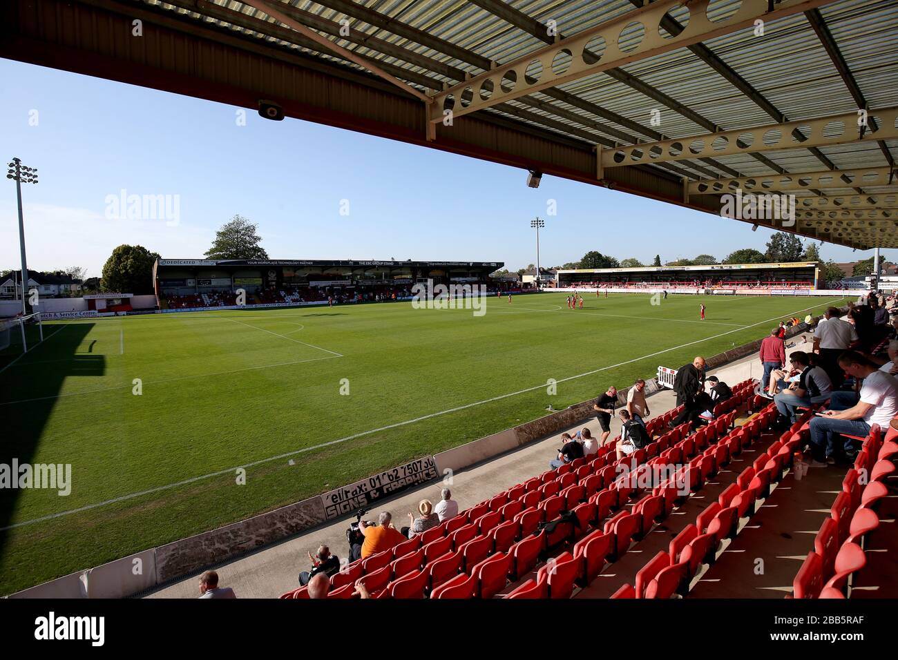 General view of Aggborough Stadium Stock Photo - Alamy
