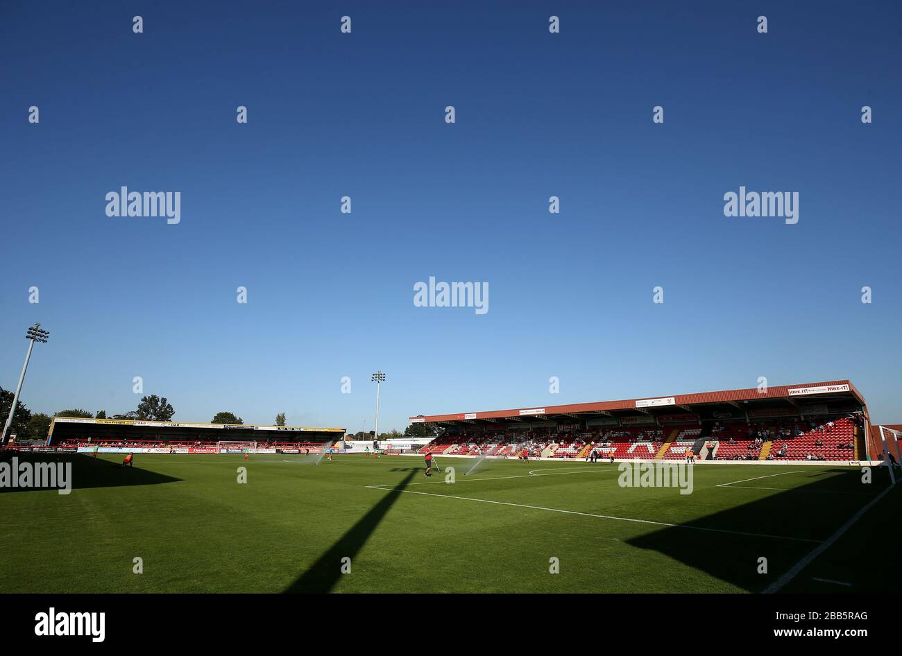 General view of Aggborough Stadium Stock Photo - Alamy