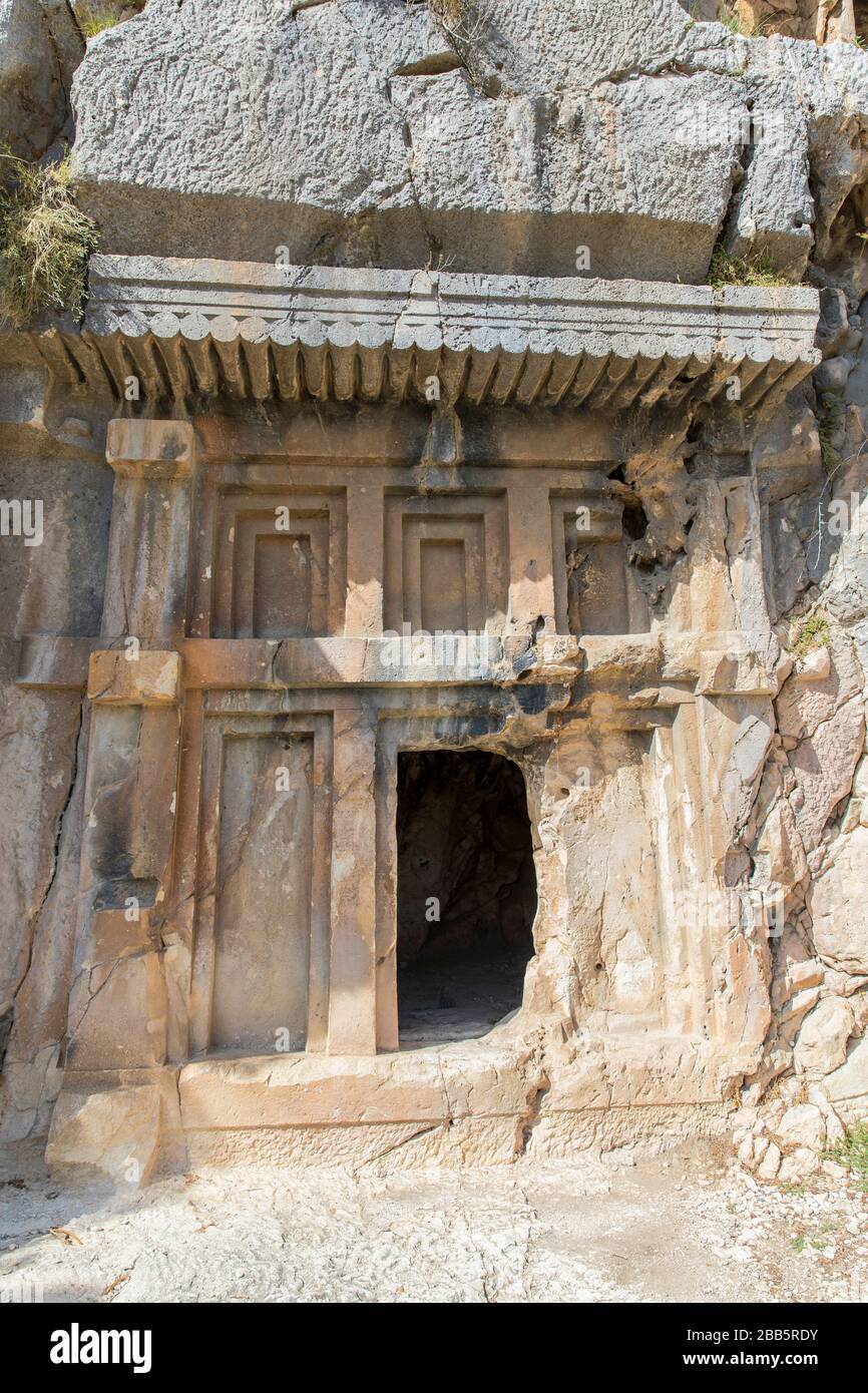 Antalya Myra Rock Tombs Stock Photo - Alamy