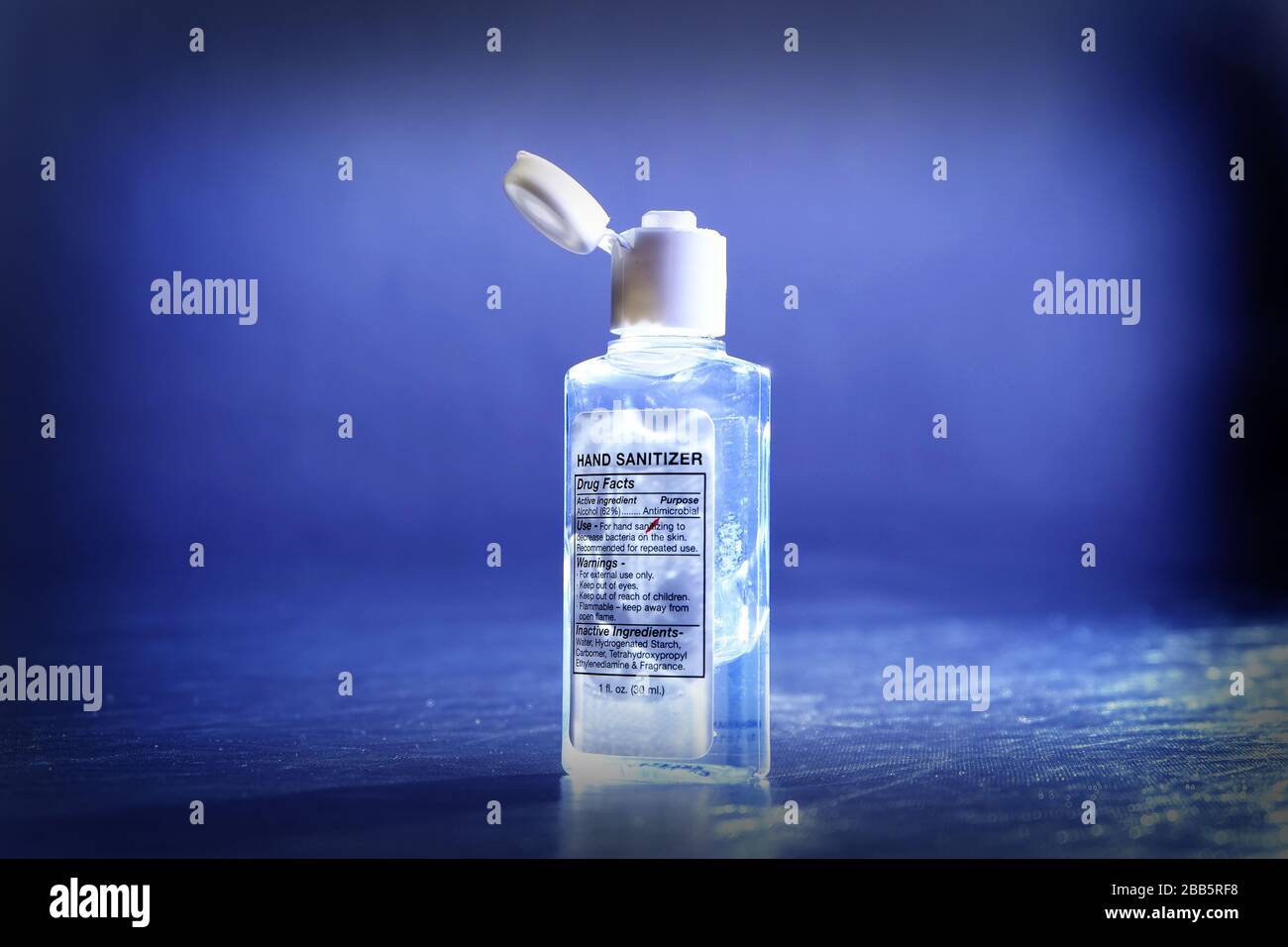 A bottle of hand sanitizer Stock Photo - Alamy