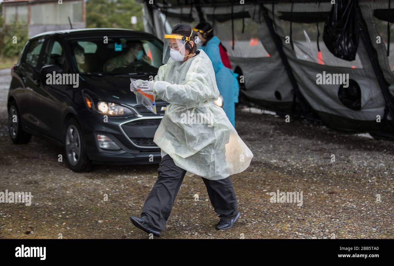 U.S. Army medical staff from the 62nd Medical Brigade, conduct enhanced ...