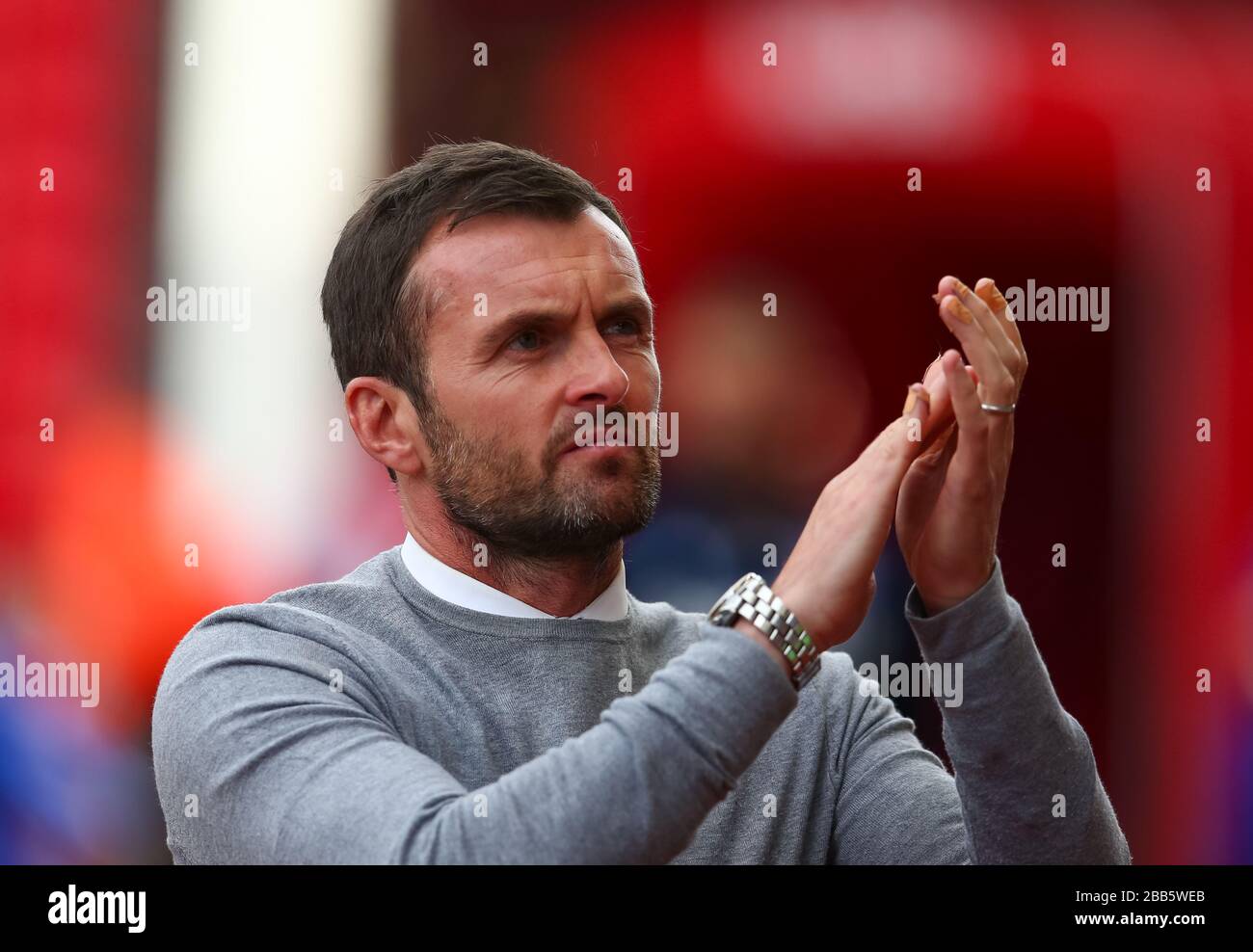 Stoke City manager Nathan Jones Stock Photo - Alamy