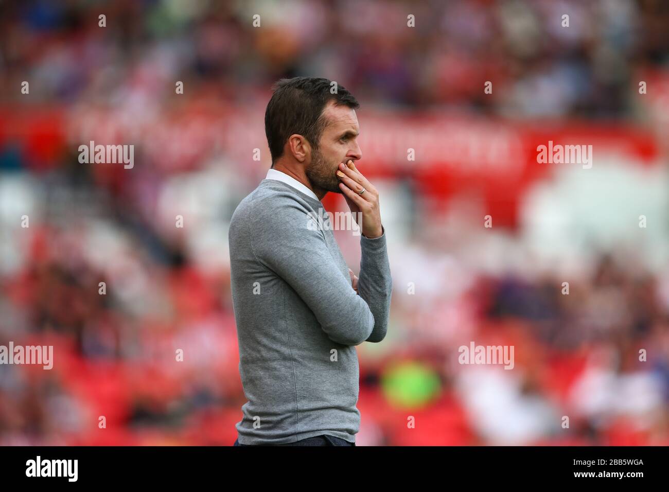 Stoke City manager Nathan Jones Stock Photo - Alamy