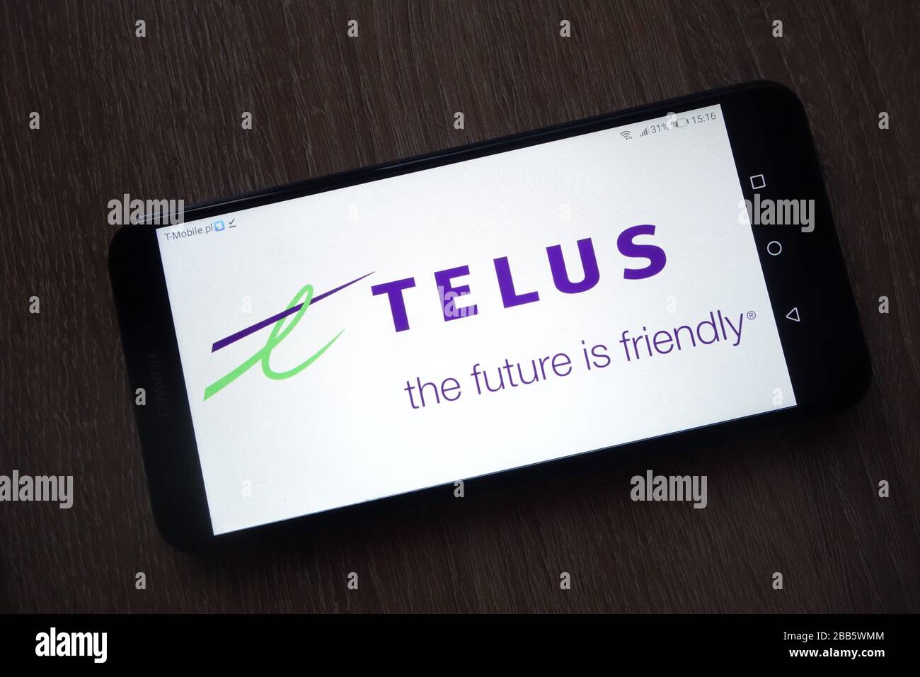 Telus Corporation logo displayed on smartphone Stock Photo - Alamy