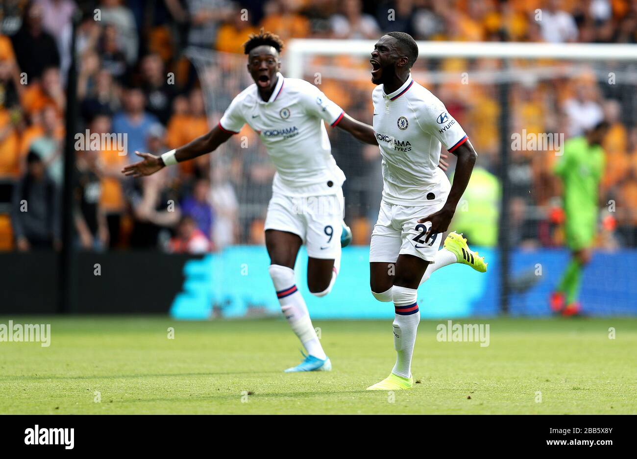 Chelsea's Fikayo Tomori celebrates scoring their first goal Stock Photo ...
