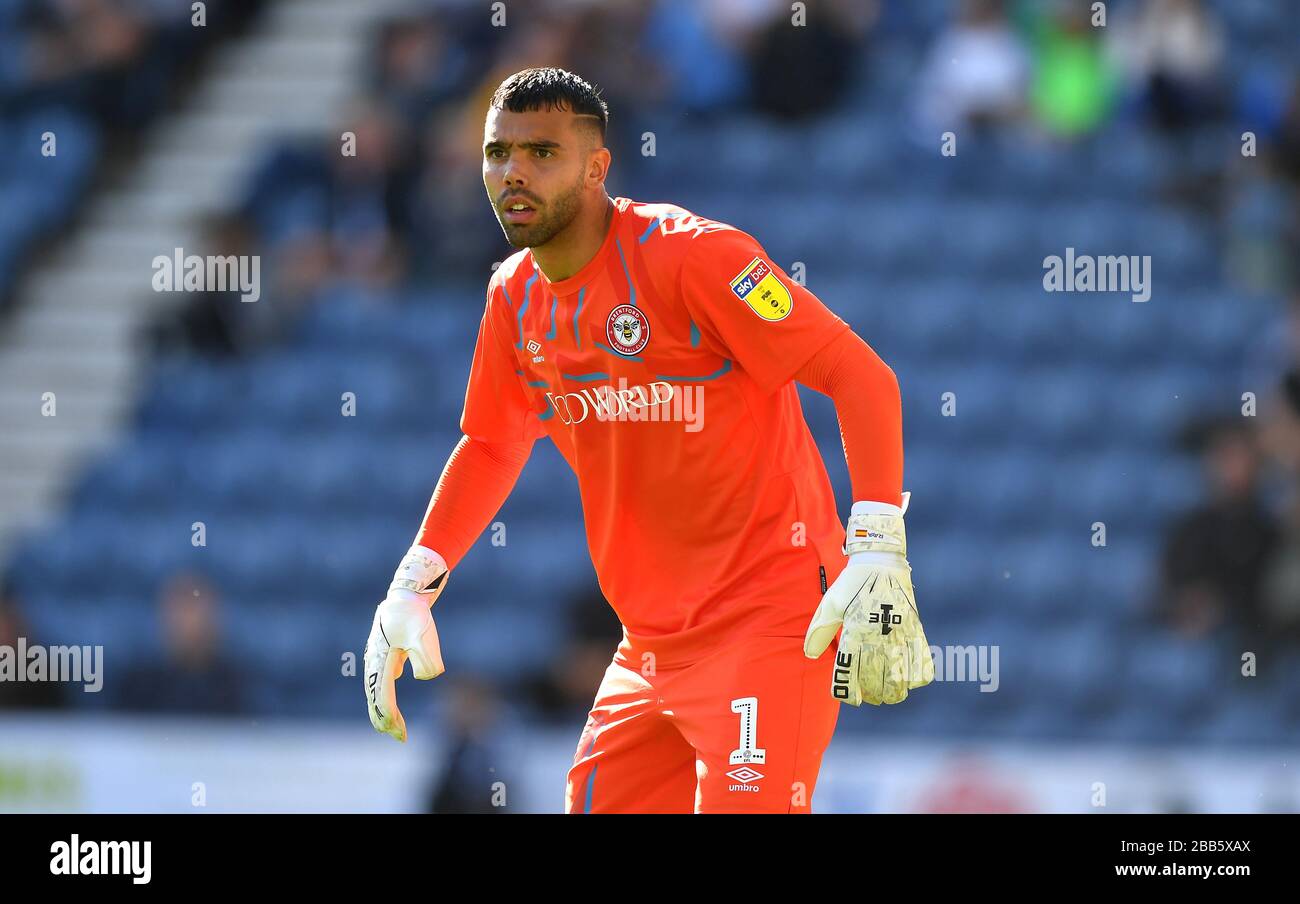 Brentford goalkeeper David Raya Martin Stock Photo - Alamy