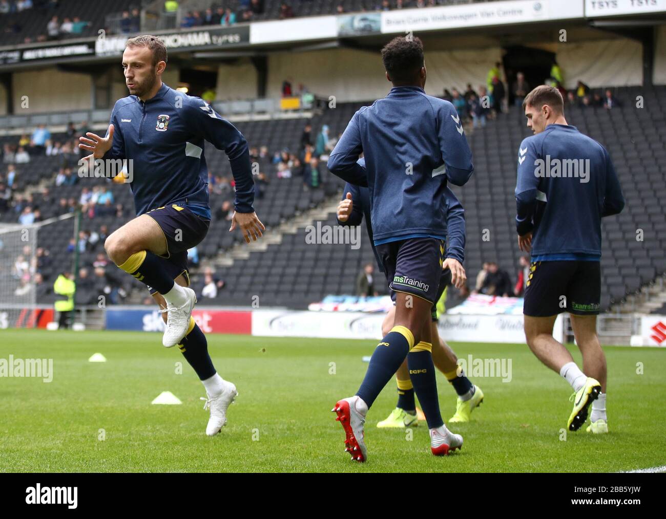 Coventry City's Liam Kelly warms up Stock Photo - Alamy