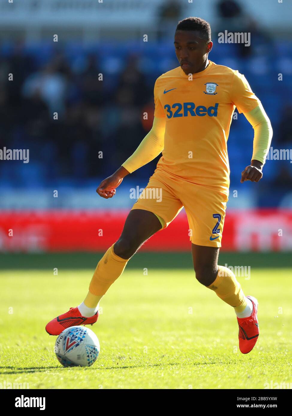 Preston North End's Darnell Fisher Stock Photo - Alamy