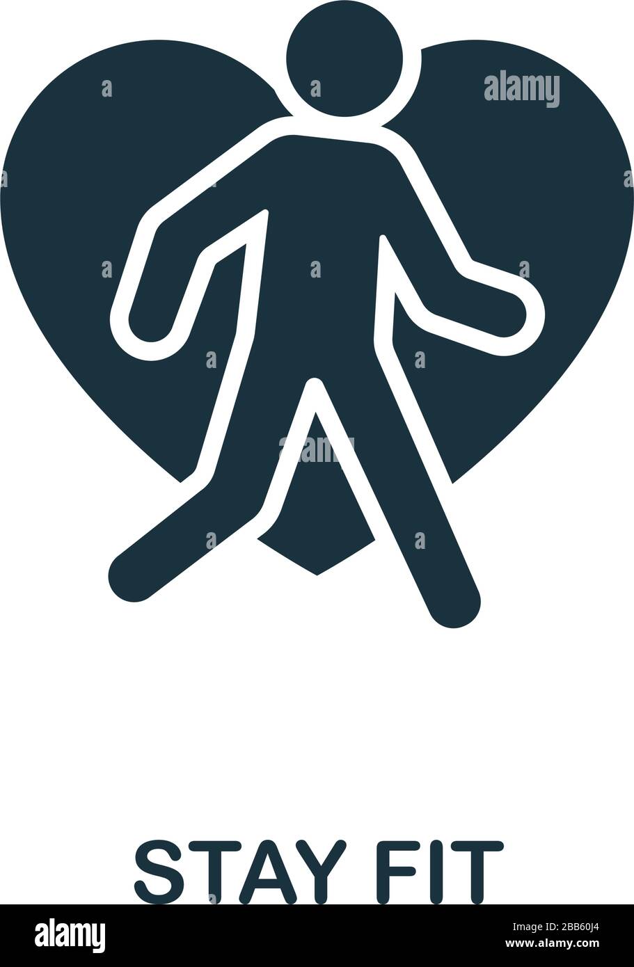 Stay Fit icon. Simple illustration from healthy lifestyle collection ...