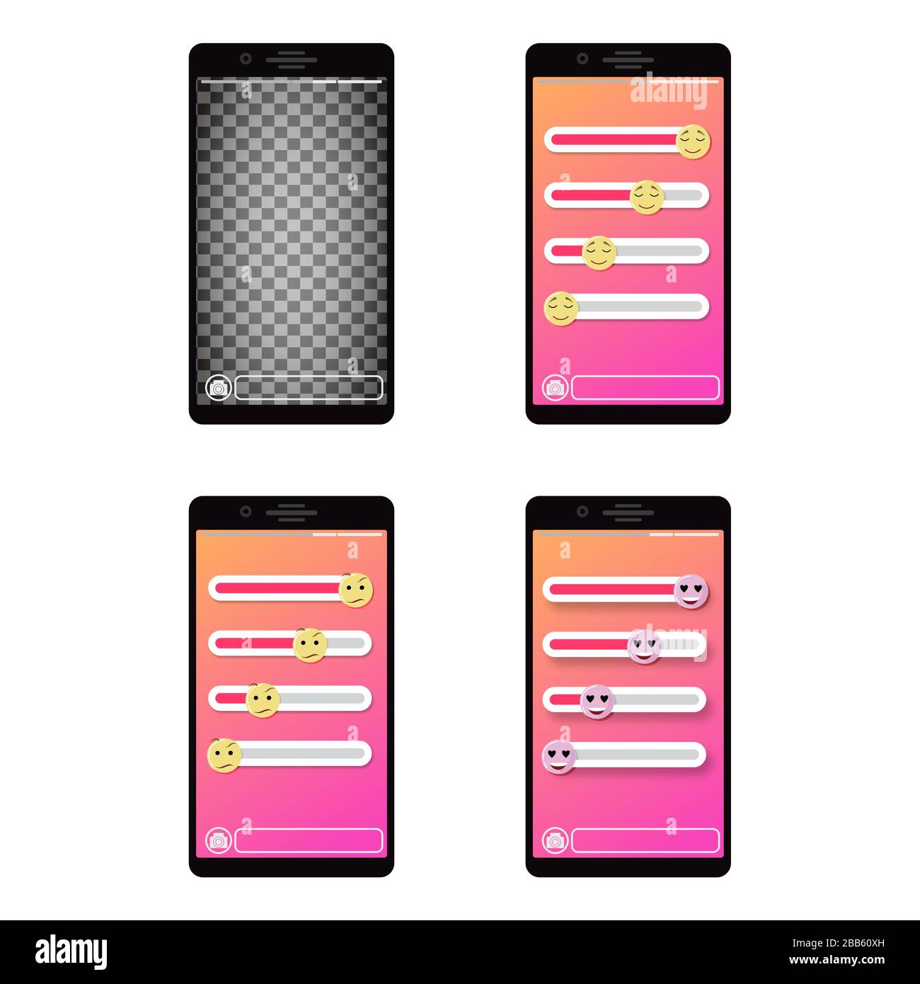 Social media response set Stock Vector Images - Alamy