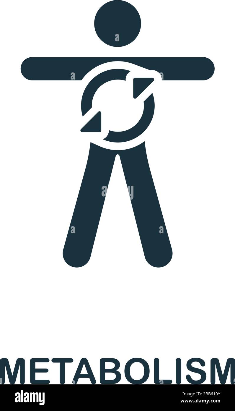 Metabolism icon. Simple illustration from healthy lifestyle collection ...