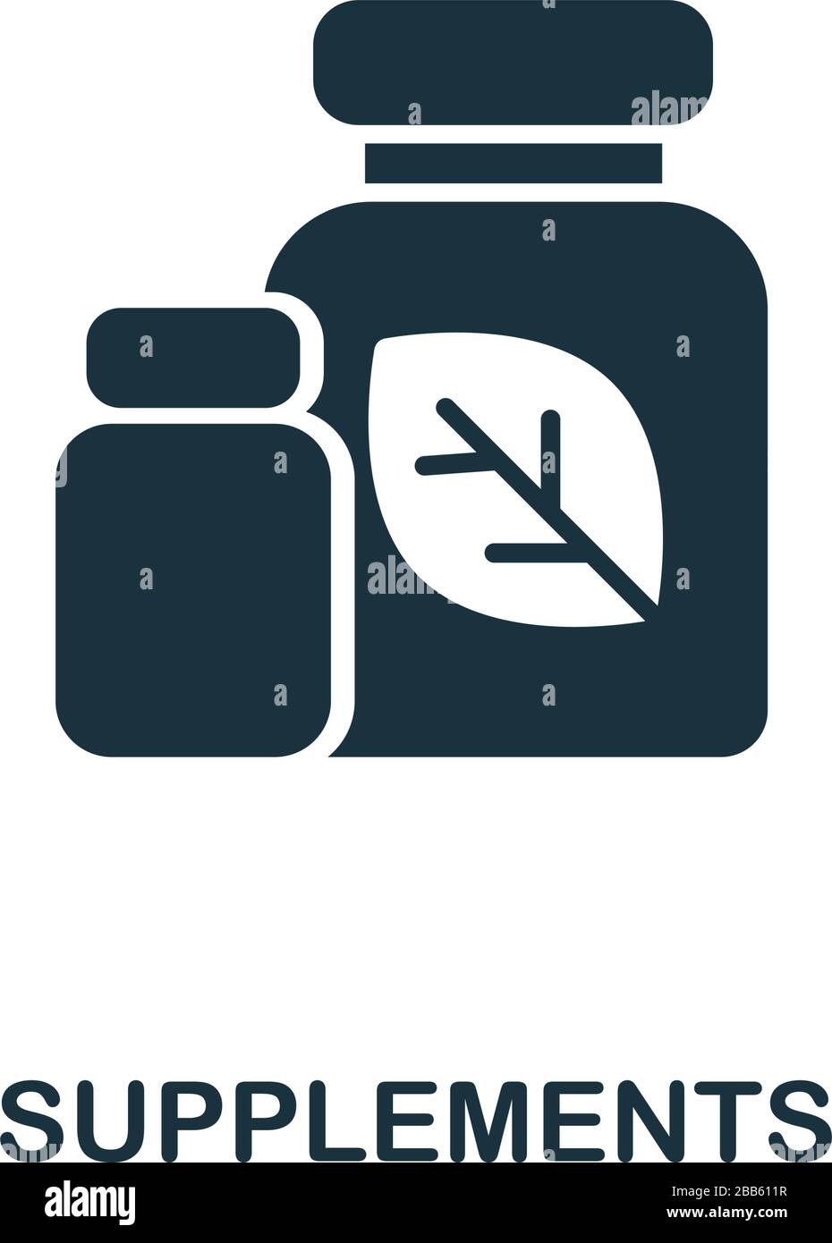 Supplements icon. Simple illustration from healthy lifestyle collection ...