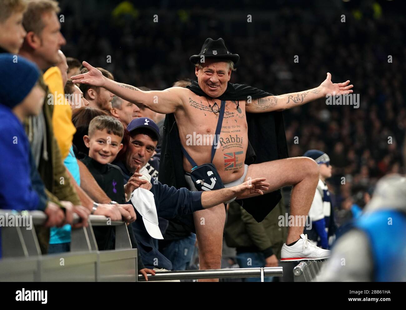 Tottenham fan tattoo hi-res stock photography and images - Alamy
