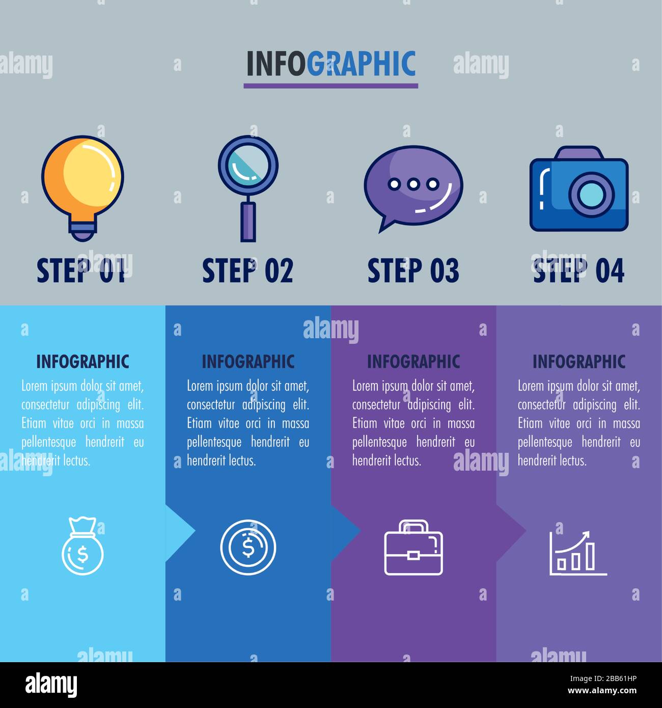 statistical infographic with set icons Stock Vector Image & Art - Alamy
