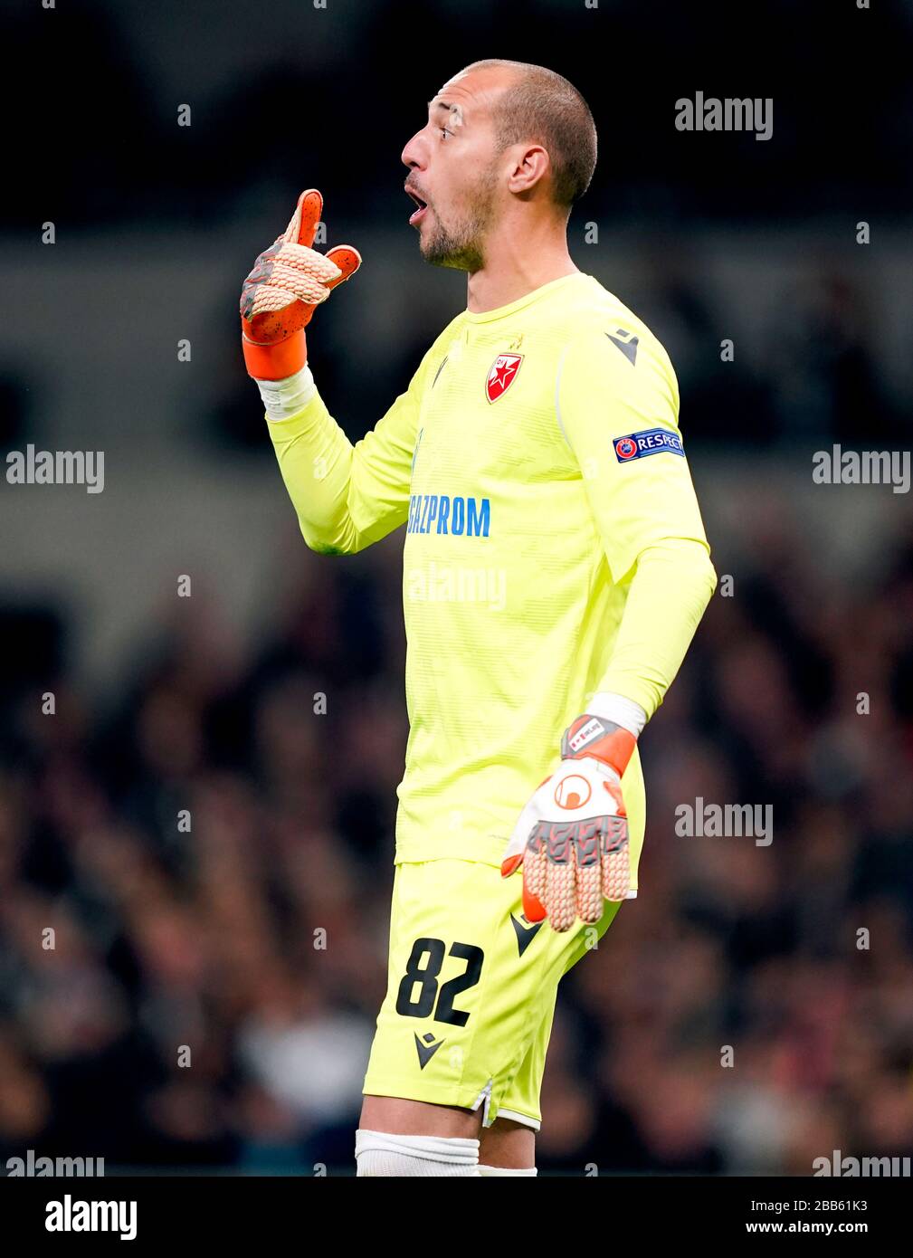 Red Star Belgrade's Goalkeeper Milan Borjan in action Stock Photo - Alamy