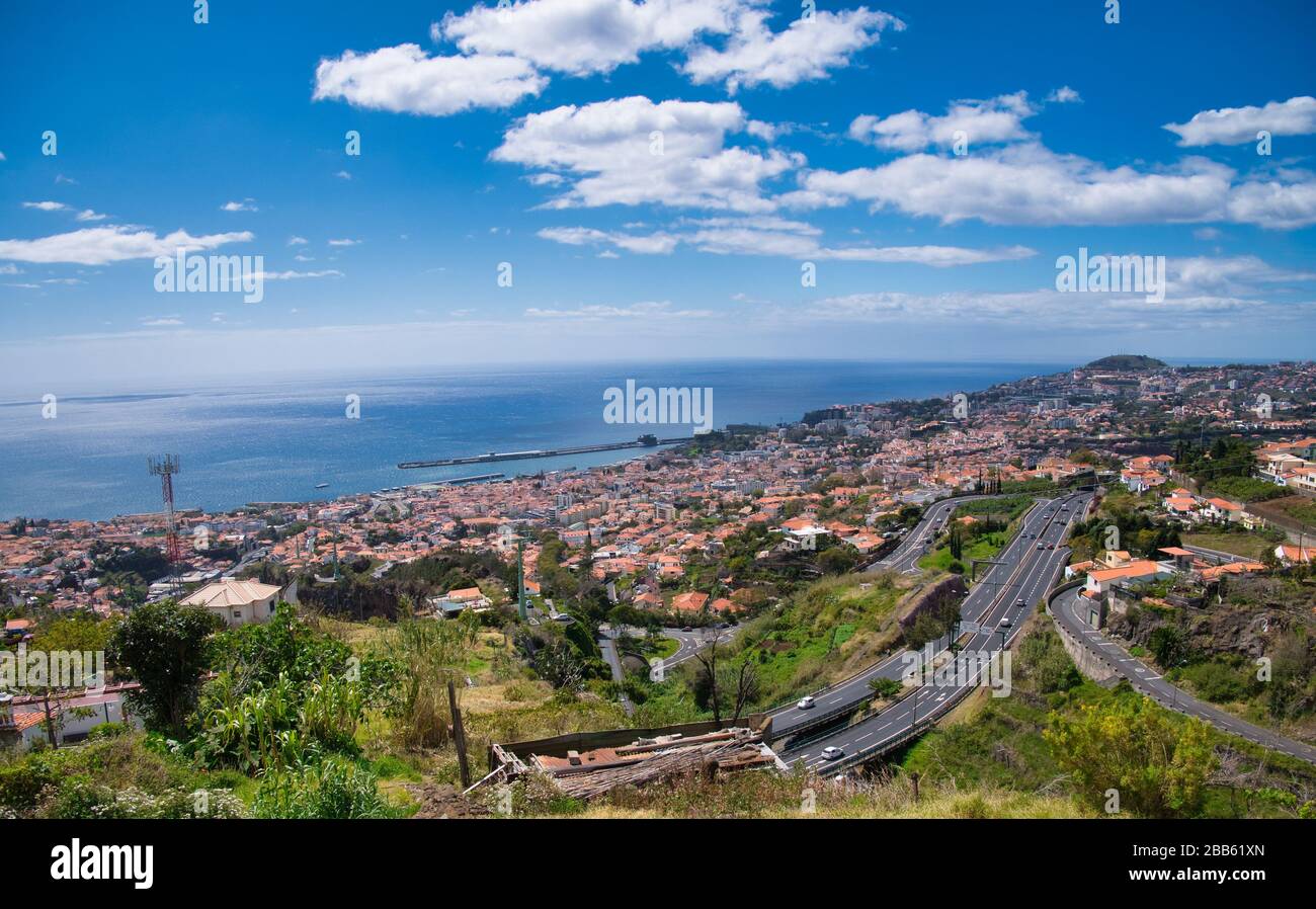 Madeira island aerial view landscape hi-res stock photography and ...