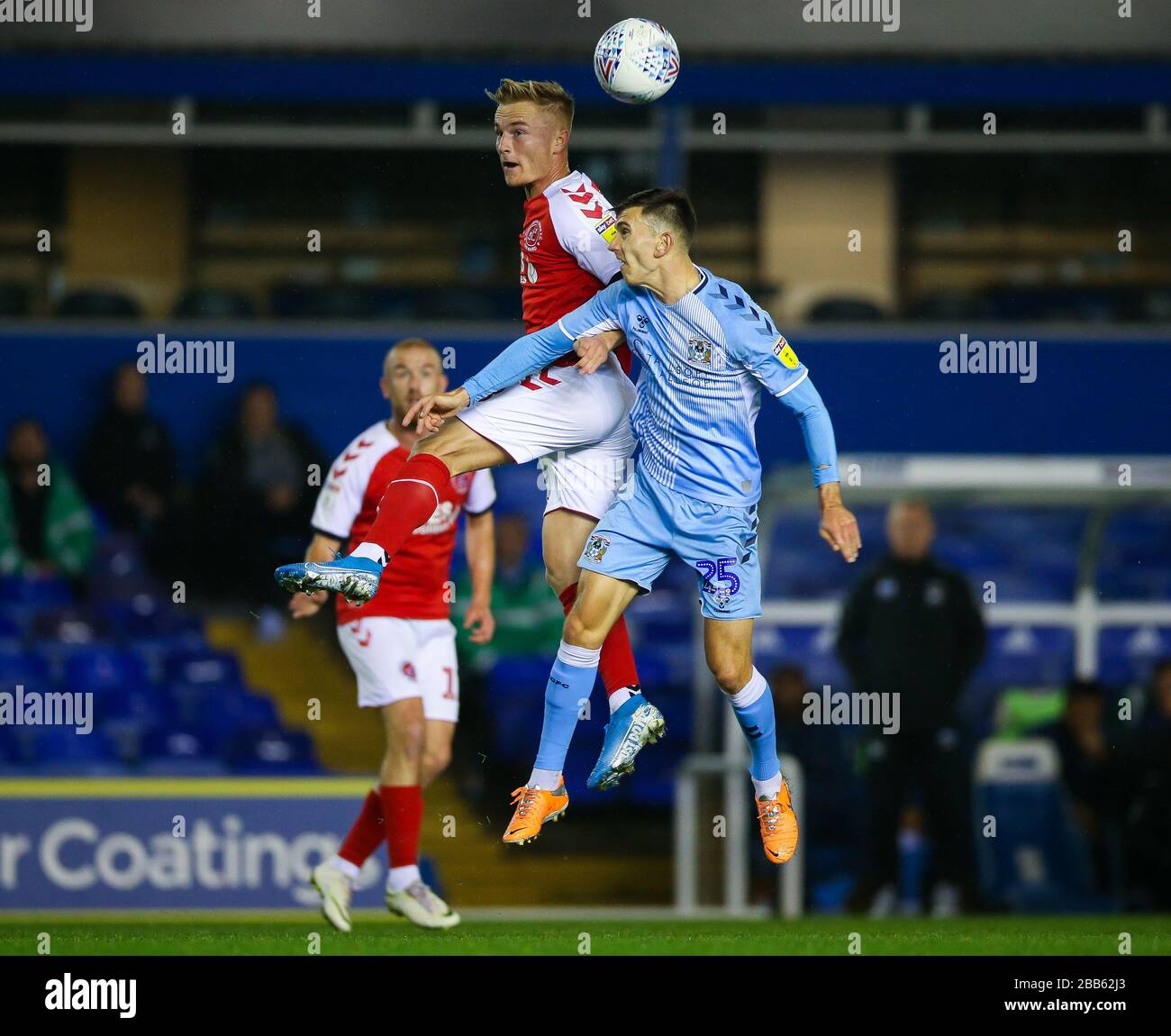 Coventry City's Zain Westbrooke and Fleetwood Town's Kyle Dempsey ...