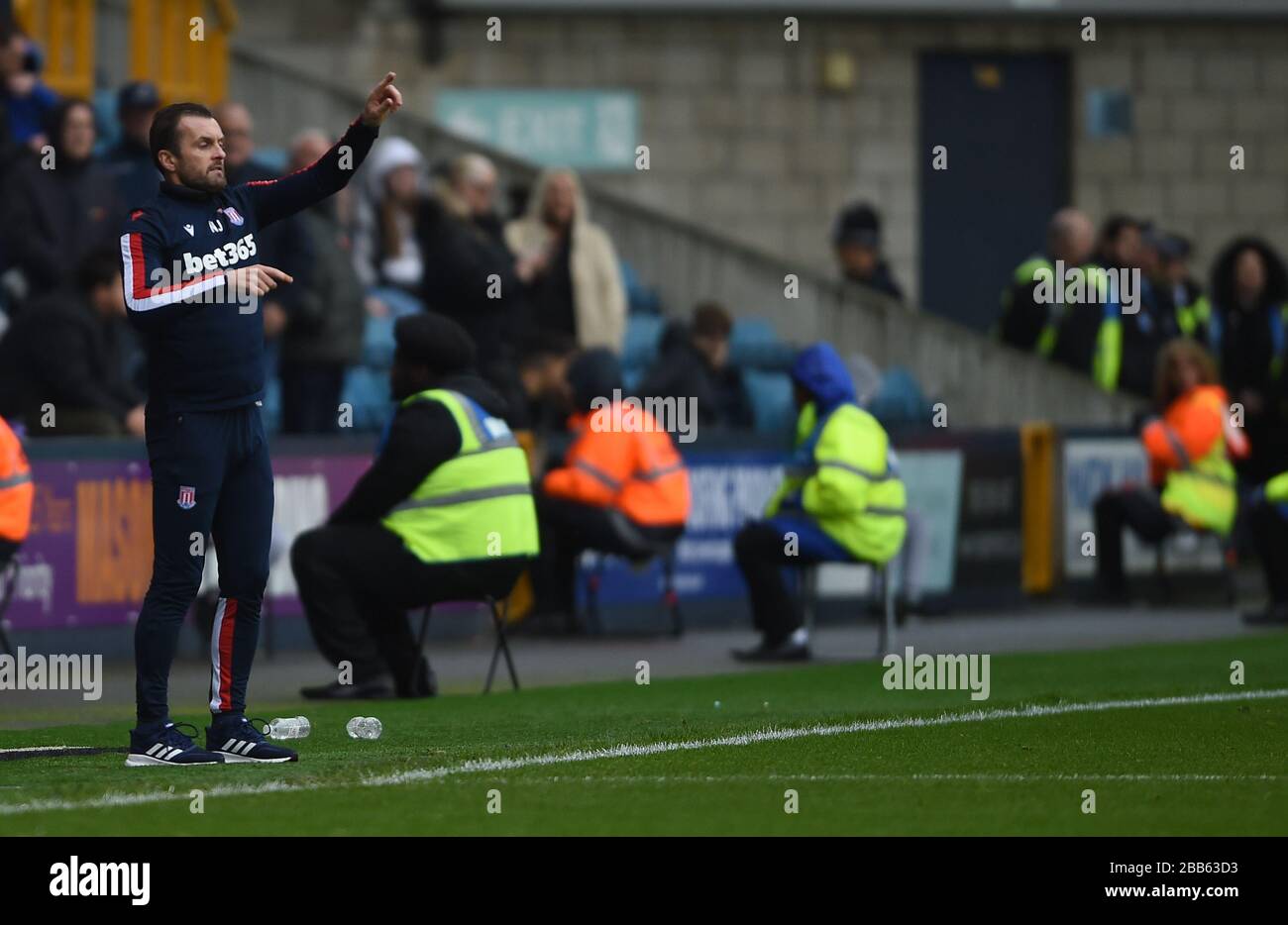 Stoke City manager Nathan Jones on the touchline Stock Photo - Alamy