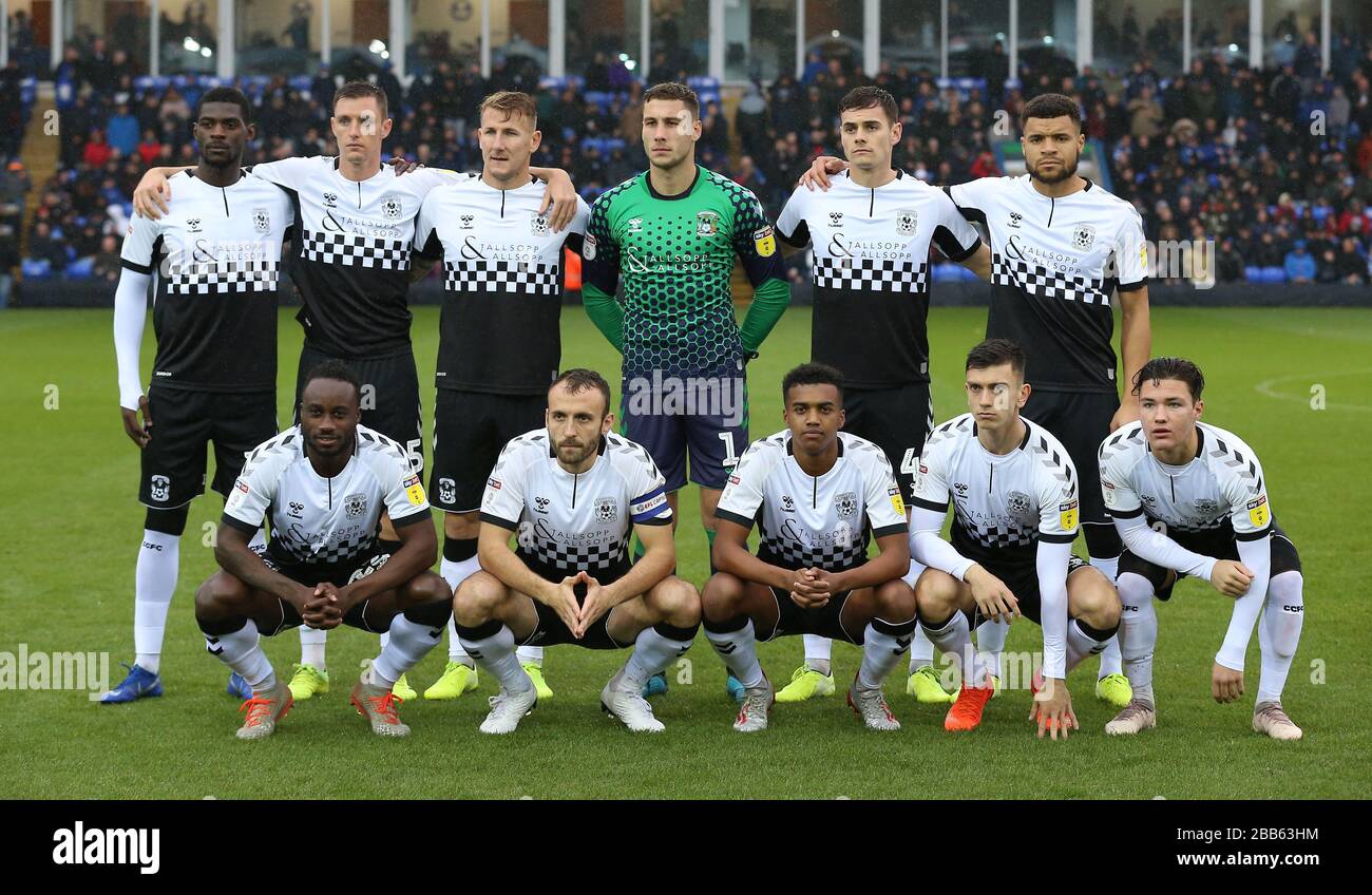 Coventry City's team group against Peterborough United Stock Photo - Alamy