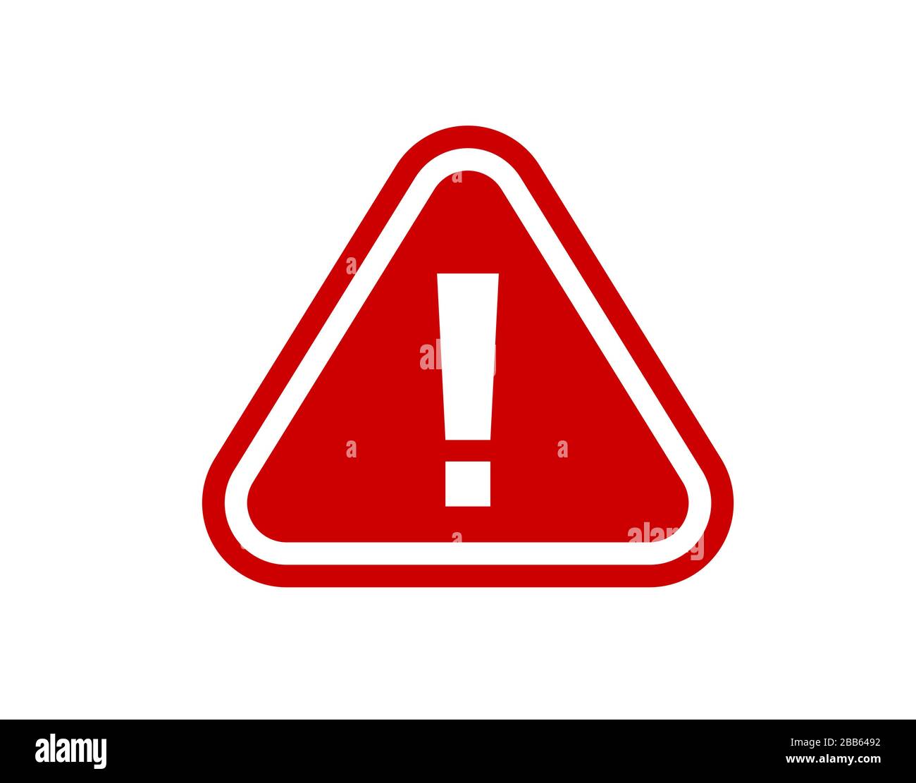 The red stop warning sign flat icon street symbol vector format Stock ...