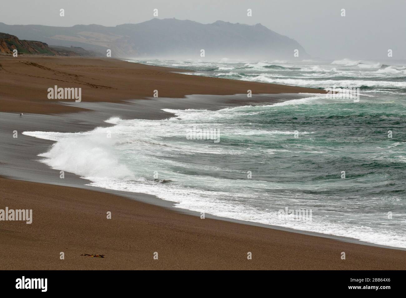 North Beach surf, Point Reyes National Seashore, California Stock Photo ...