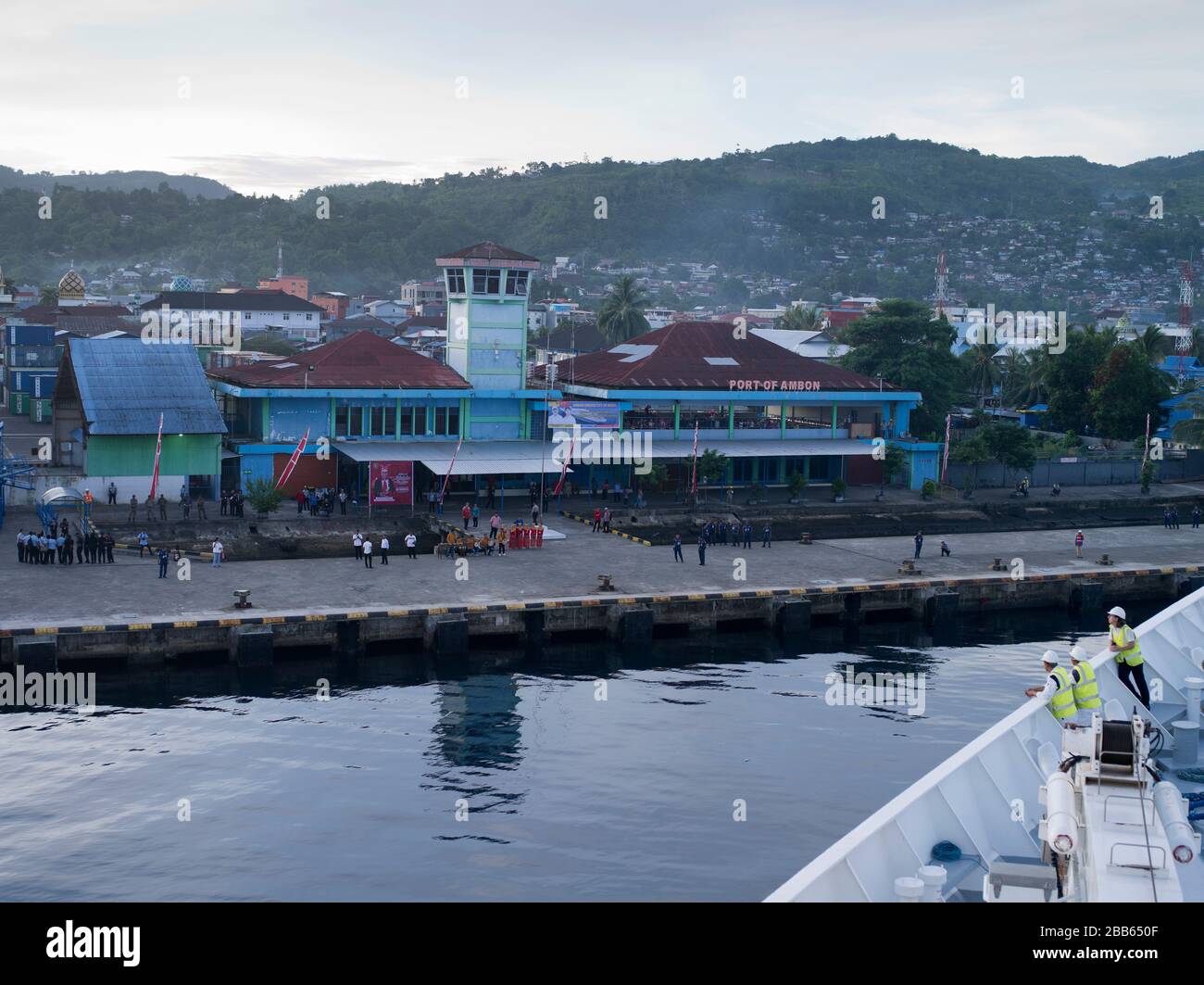 dh Arriving port welcome AMBON MALUKU INDONESIA Ships crew docking ...