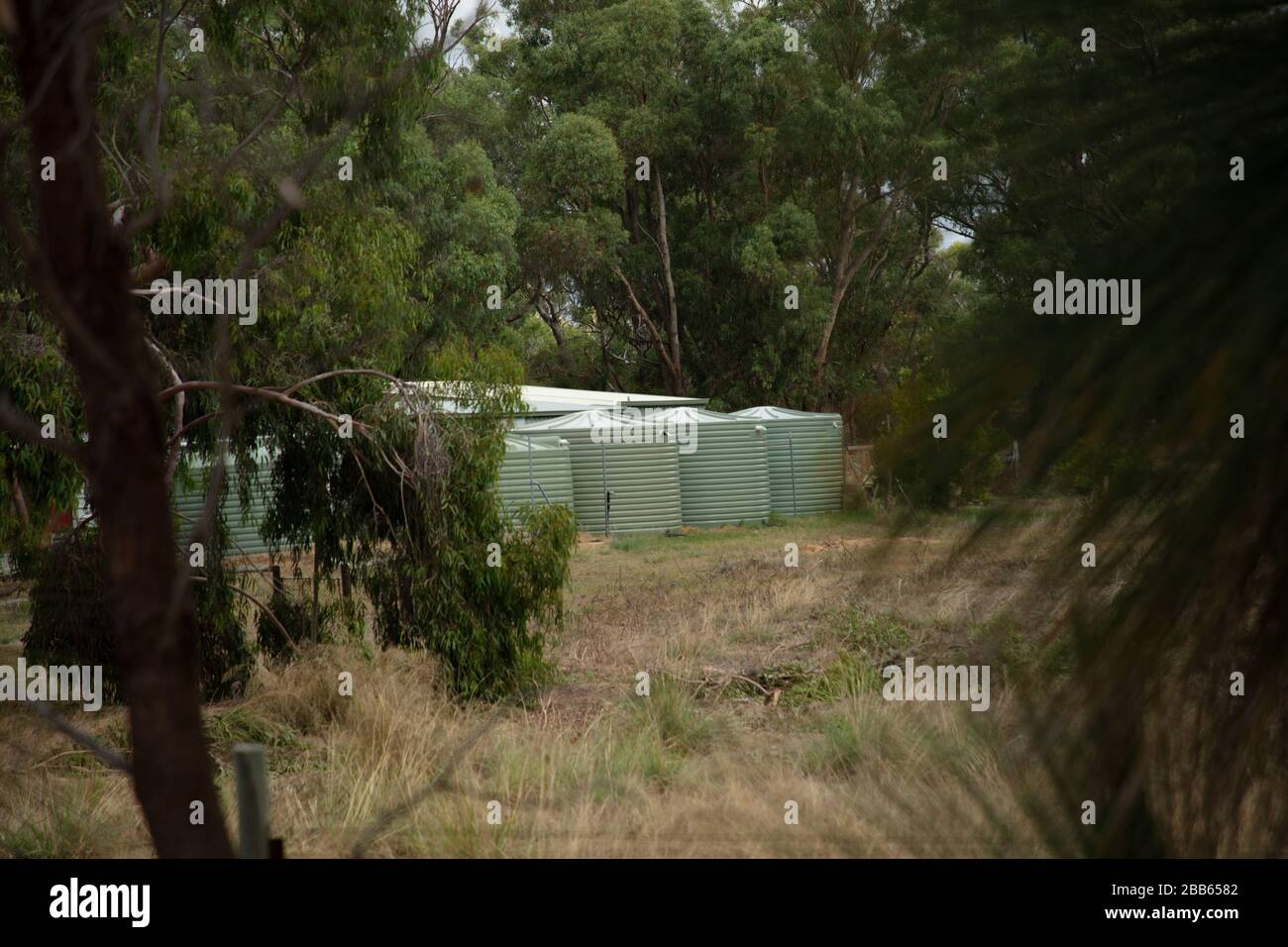 Water tanks farm bushland australia hi-res stock photography and images ...
