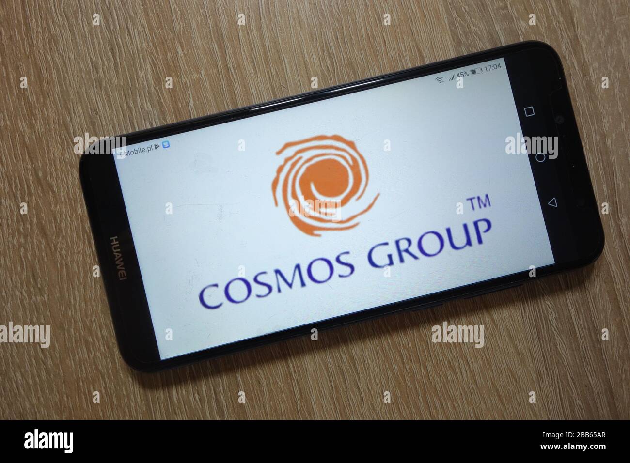 Cosmos Group logo displayed on smartphone Stock Photo - Alamy