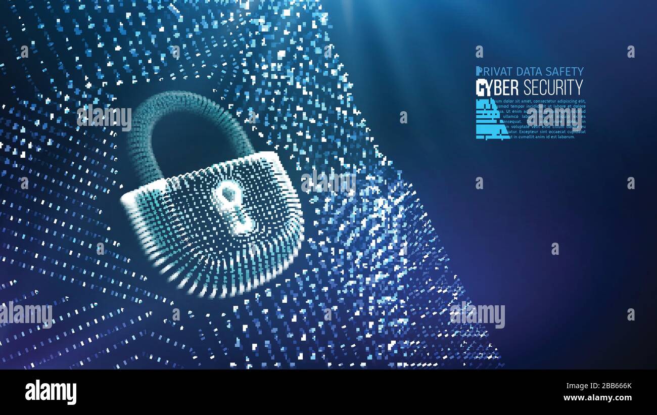 Coputer internet cyber security background. Cyber crime vector ...