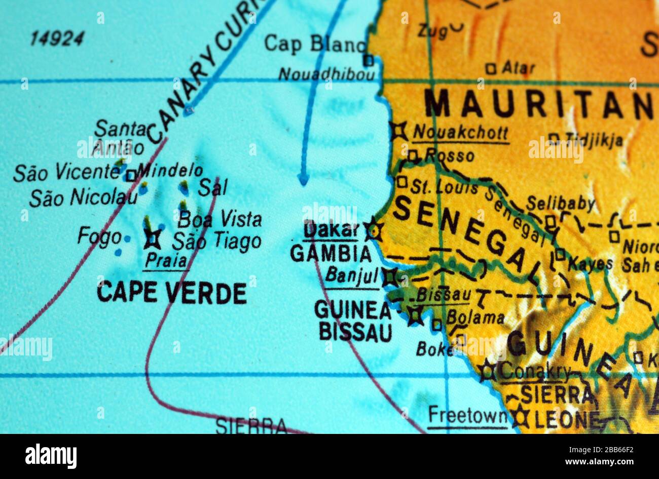 Senegal map islands hi-res stock photography and images - Alamy