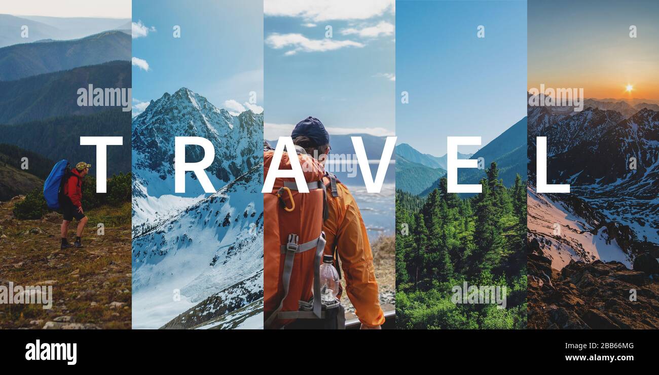 Travel by Hiking to different places of the earth with a diverse nature ...