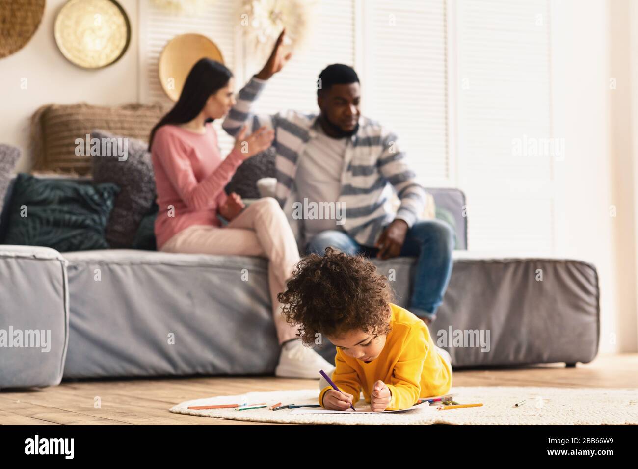 Young girl arguing with mother hi-res stock photography and images - Alamy