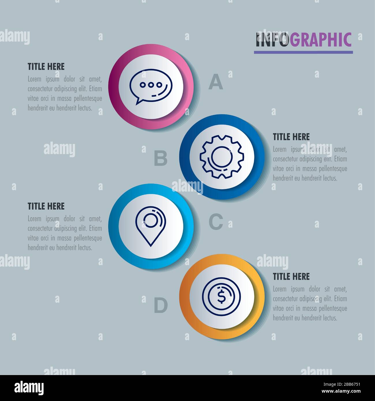 Statistical Infographic With Business Icons Stock Vector Image Art