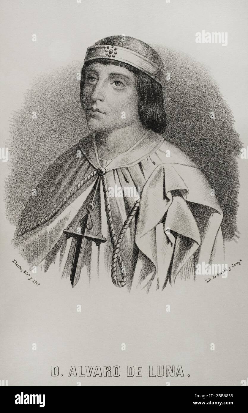 Alvaro de Luna (1390-1453). Castilian nobleman. Constable of Castile ...