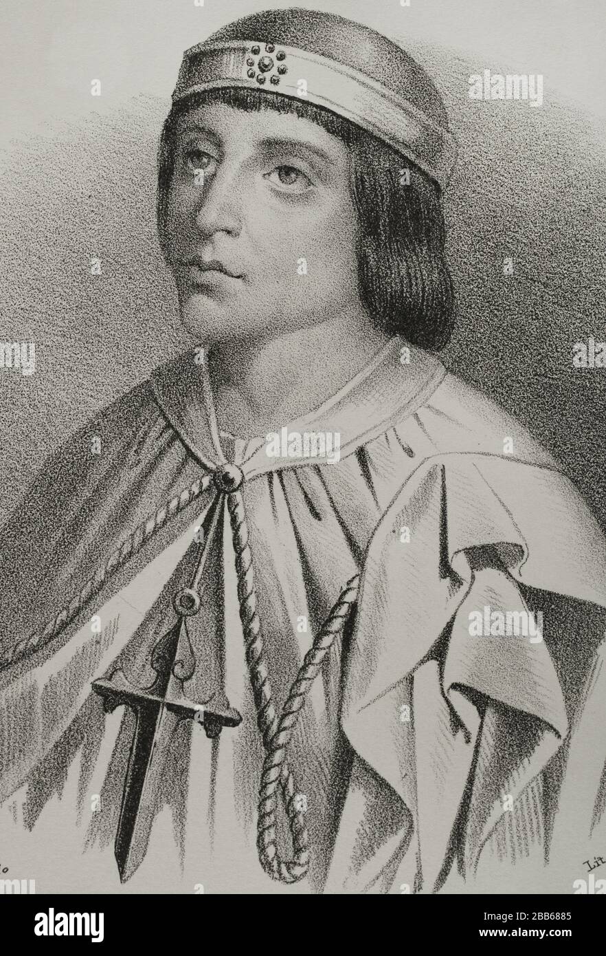 Alvaro de Luna (1390-1453). Castilian nobleman. Constable of Castile ...