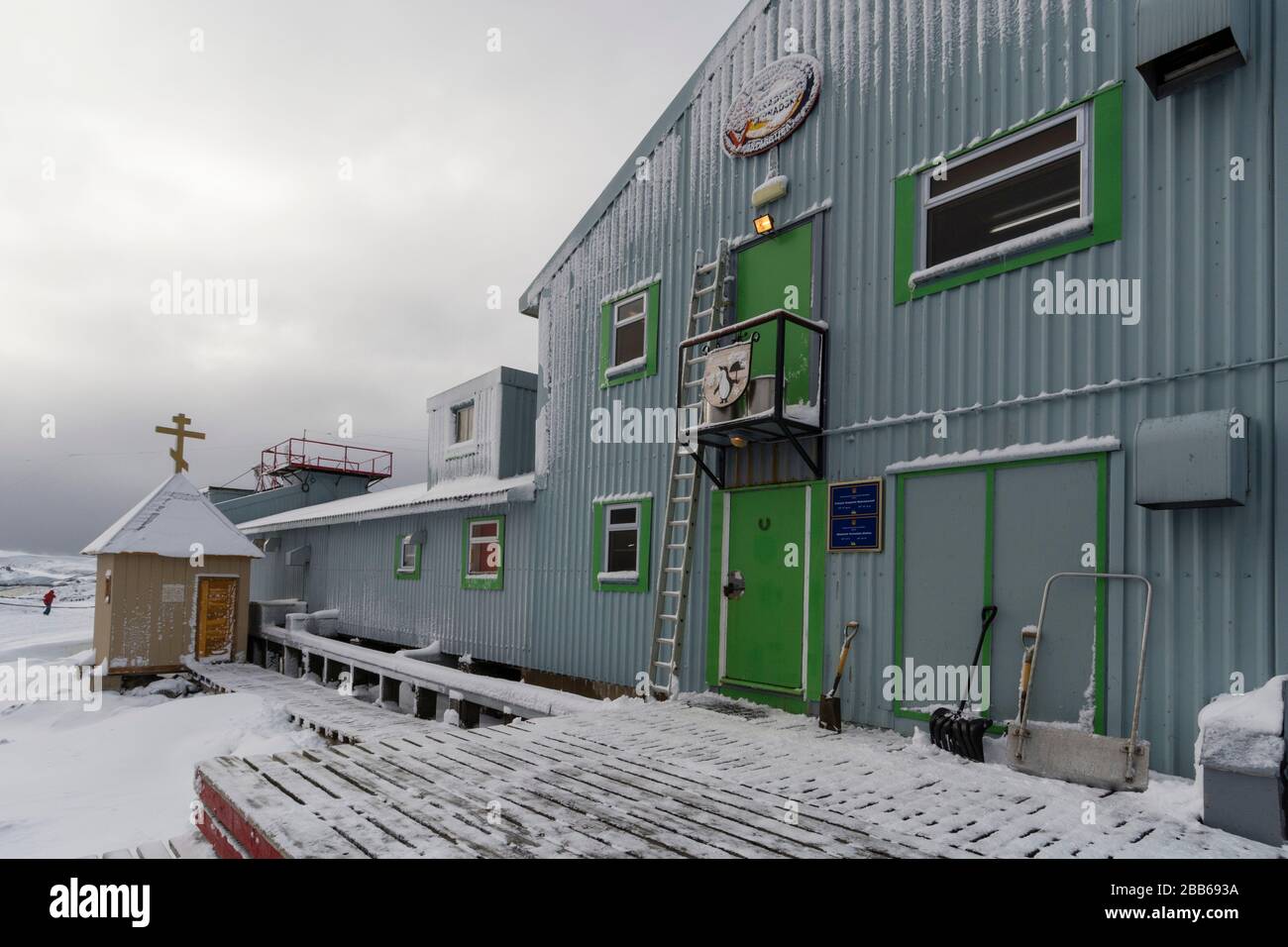 Vernadsky research base, Ukrainian Antarctic station at Marina Point on ...