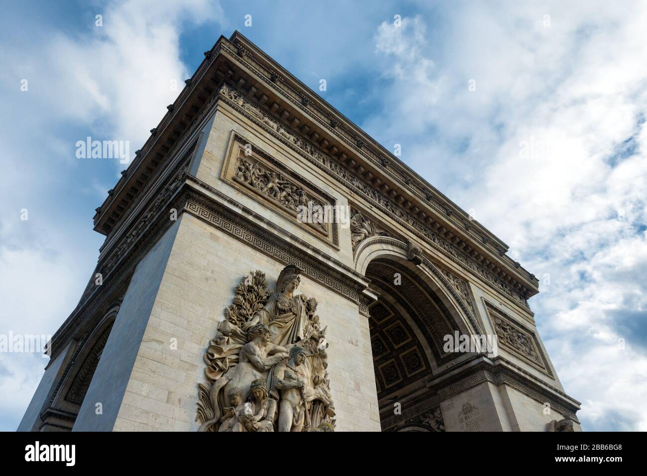 Famous "Arc de triomphe" (Arch of victory) french monument, Paris ...
