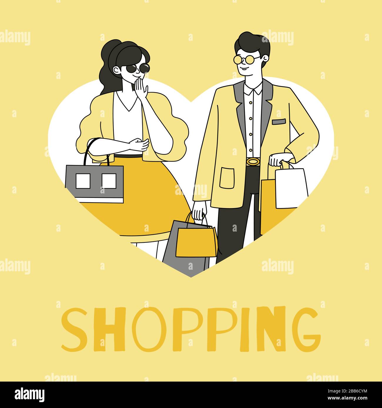 Woman man casual clothing Stock Vector Images - Alamy