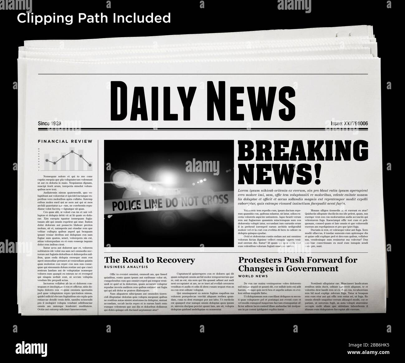 Newspaper headline clipping hi-res stock photography and images - Alamy