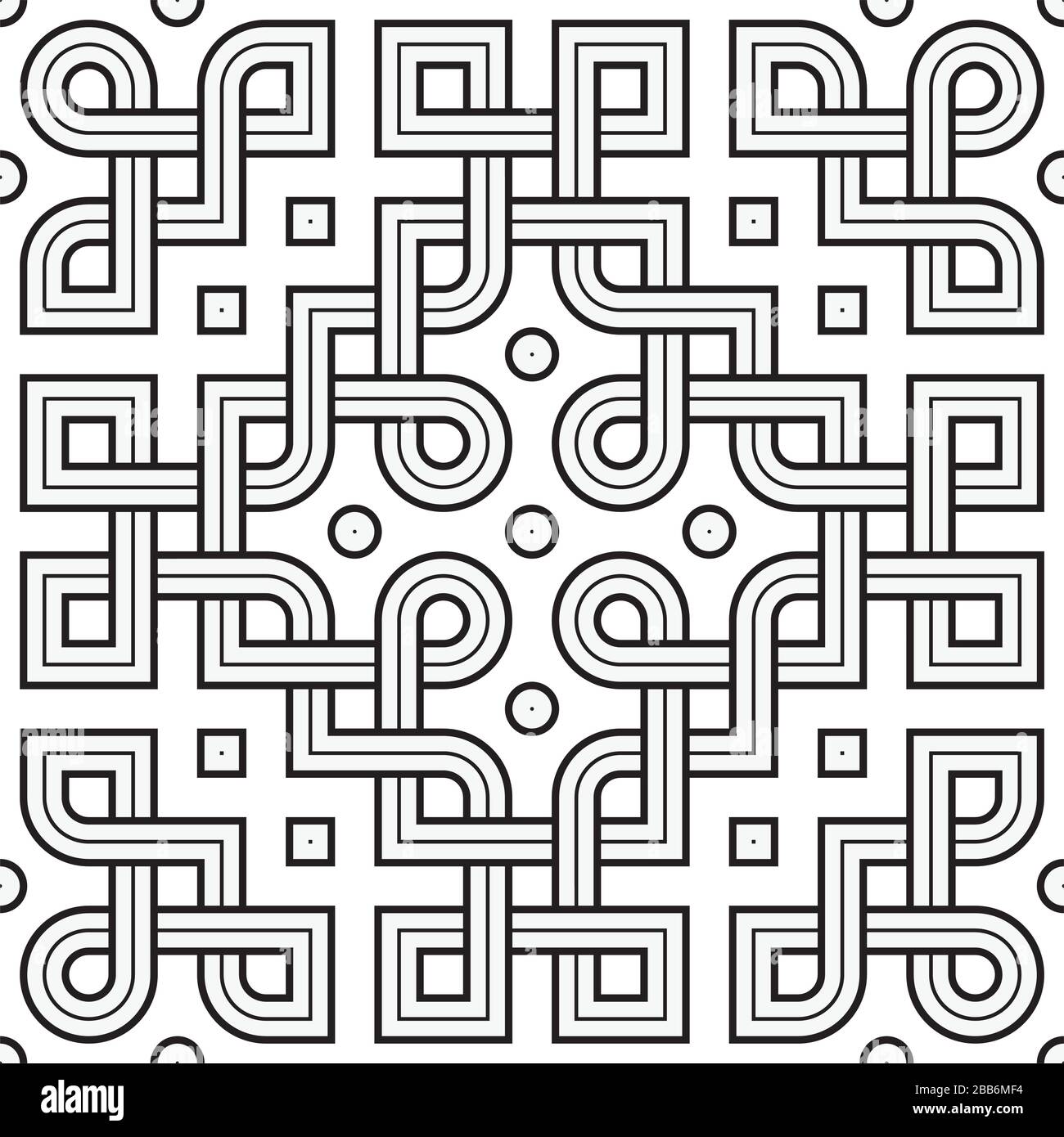 Vector Illustration of a Viking Nordic Celtic Seamless Pattern - mystic ...