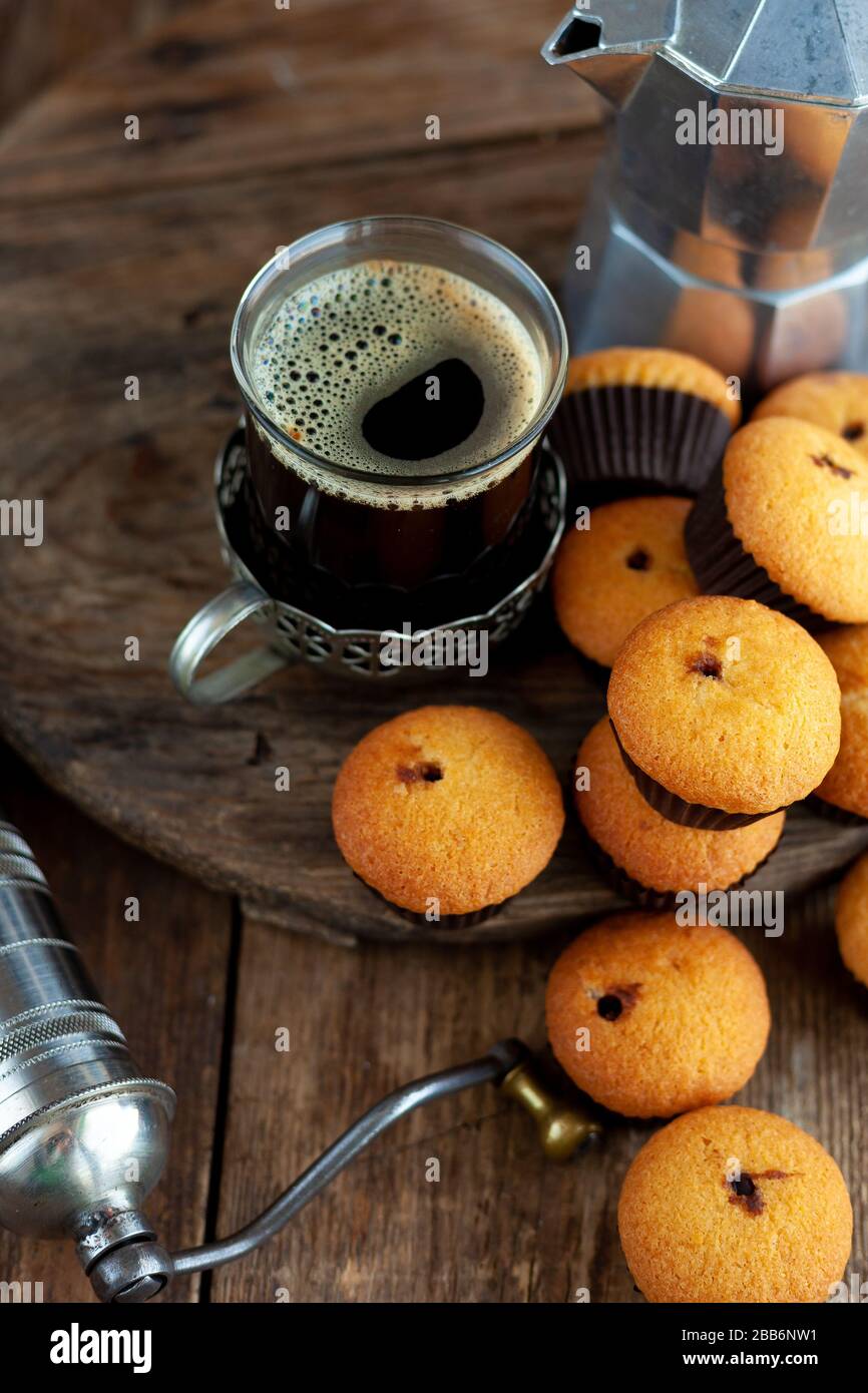 Muffins - delicious pastries. Delicious dessert on the table - homemade ...