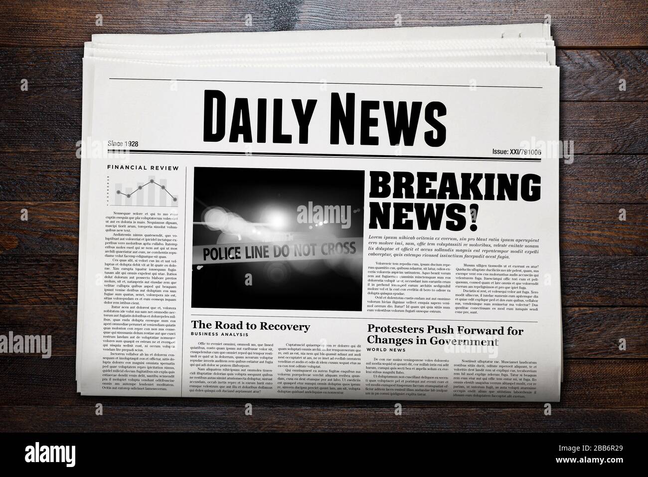 Newspaper template hi-res stock photography and images - Alamy