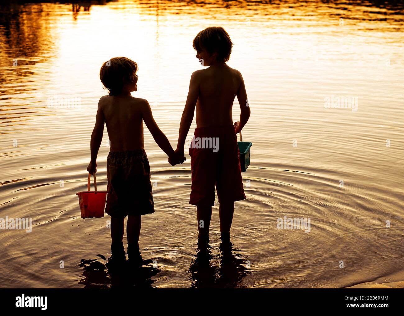 Brothers Holding Hands