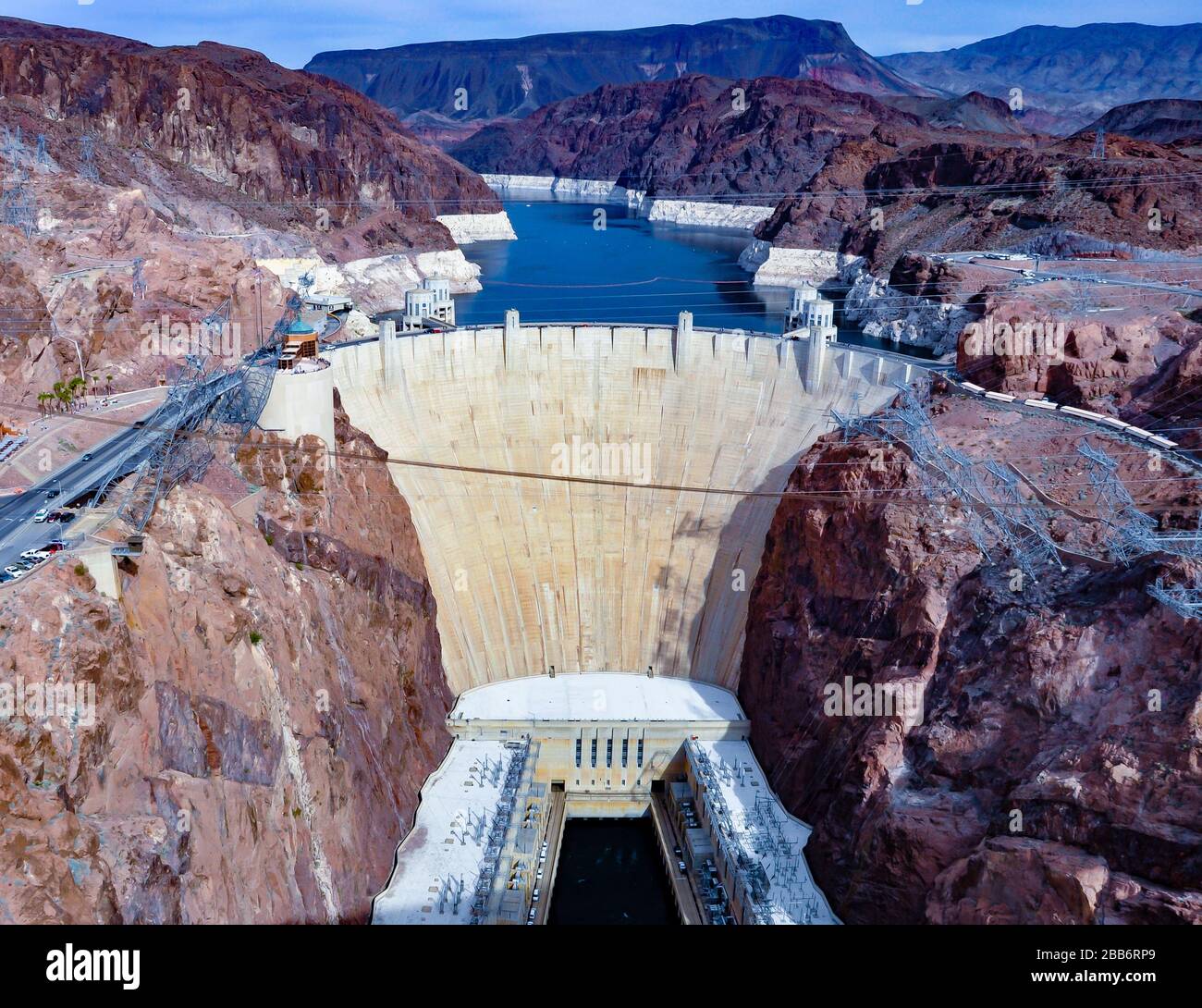 Hover Dam Complex on Colorado River, Nevada, USA Stock Photo - Alamy