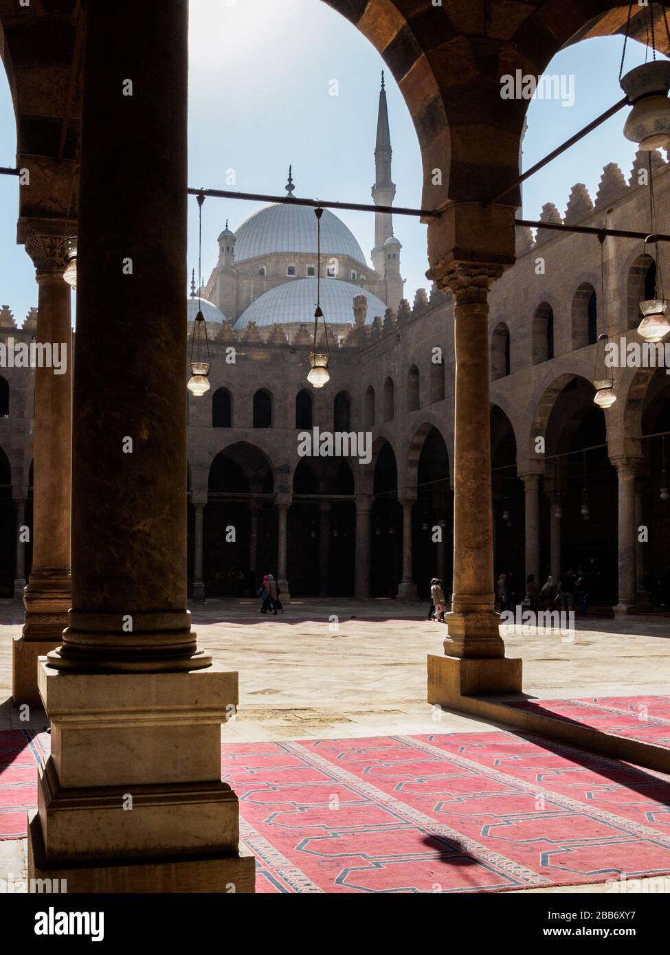 Cairo, Egypt, February 2020 the inside of a traditional beautiful ...