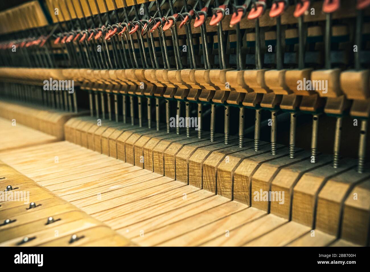 Open piano shows inside mechanics Stock Photo - Alamy