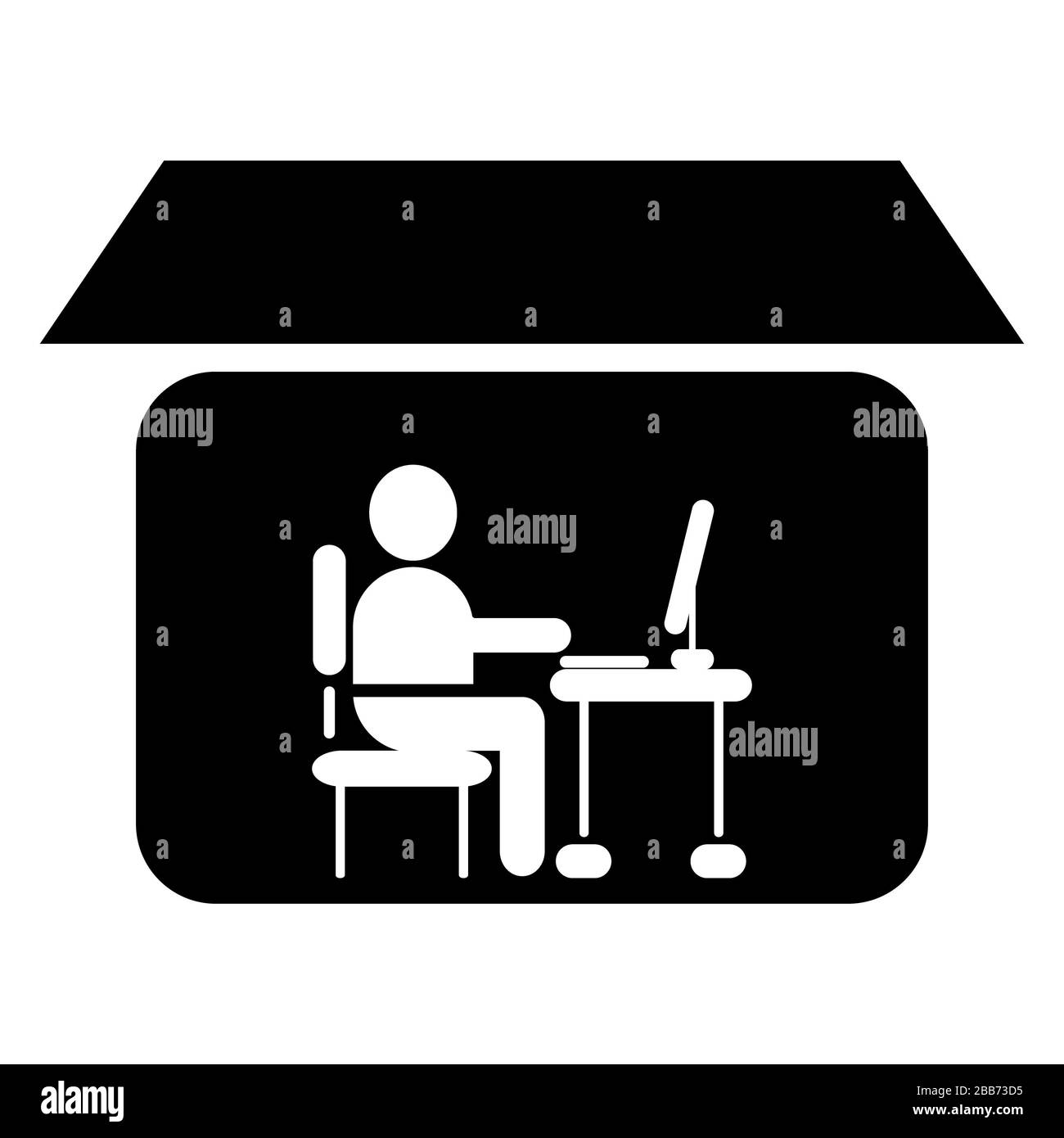 Person productivity illustration Cut Out Stock Images & Pictures - Alamy